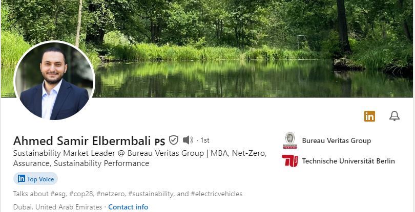 Ahmed's LinkedIn Odyssey: Rising as a Sustainability Thought Leader and a MENA LinkedIn Top ...