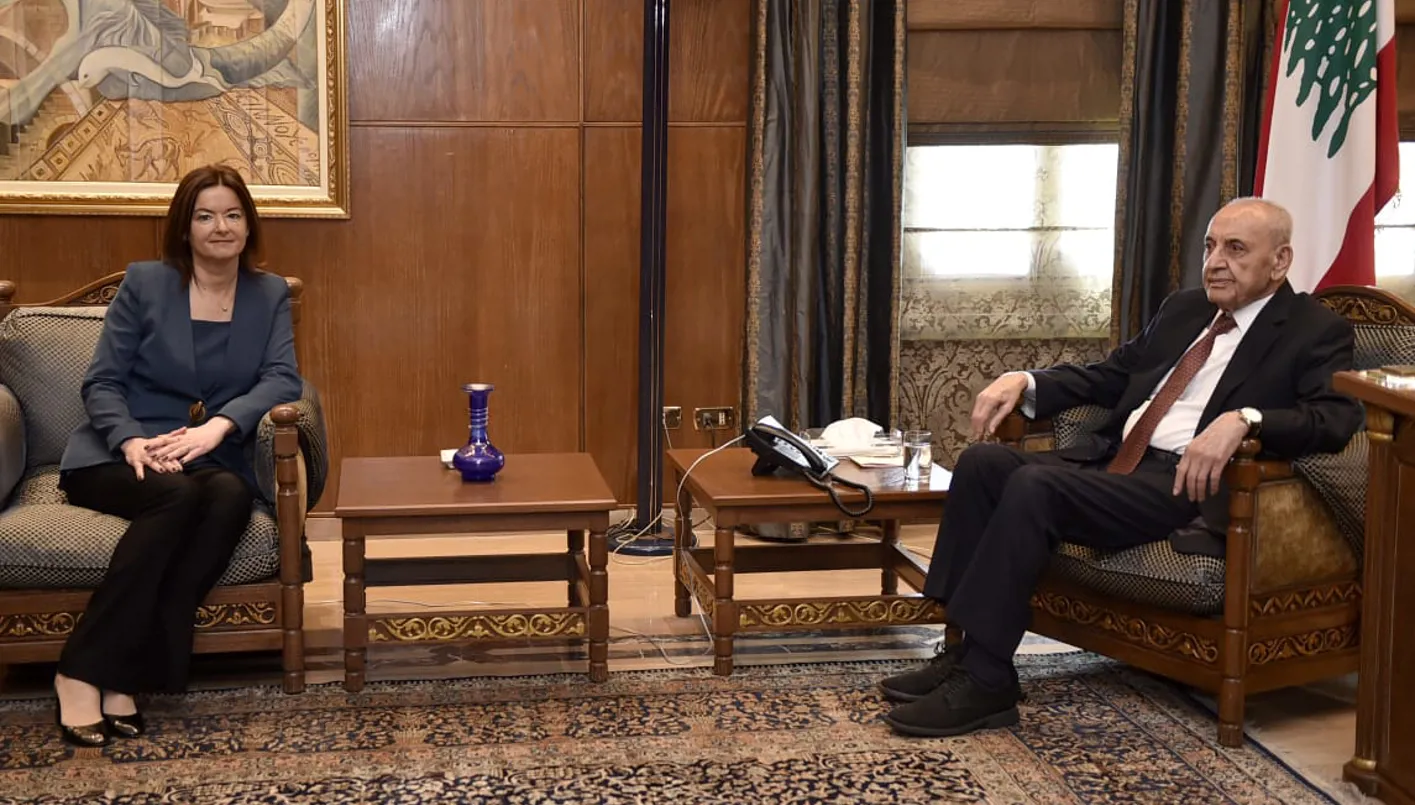 بري بحث مع نائبة رئيس وزراء سلوفينيا أوضاع لبنان والمنطقة واستقبل ...